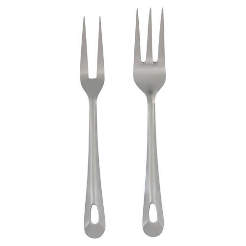 Crofton 2 Piece Stainless Steel Serving Utensils - Two & Three Prong Forks